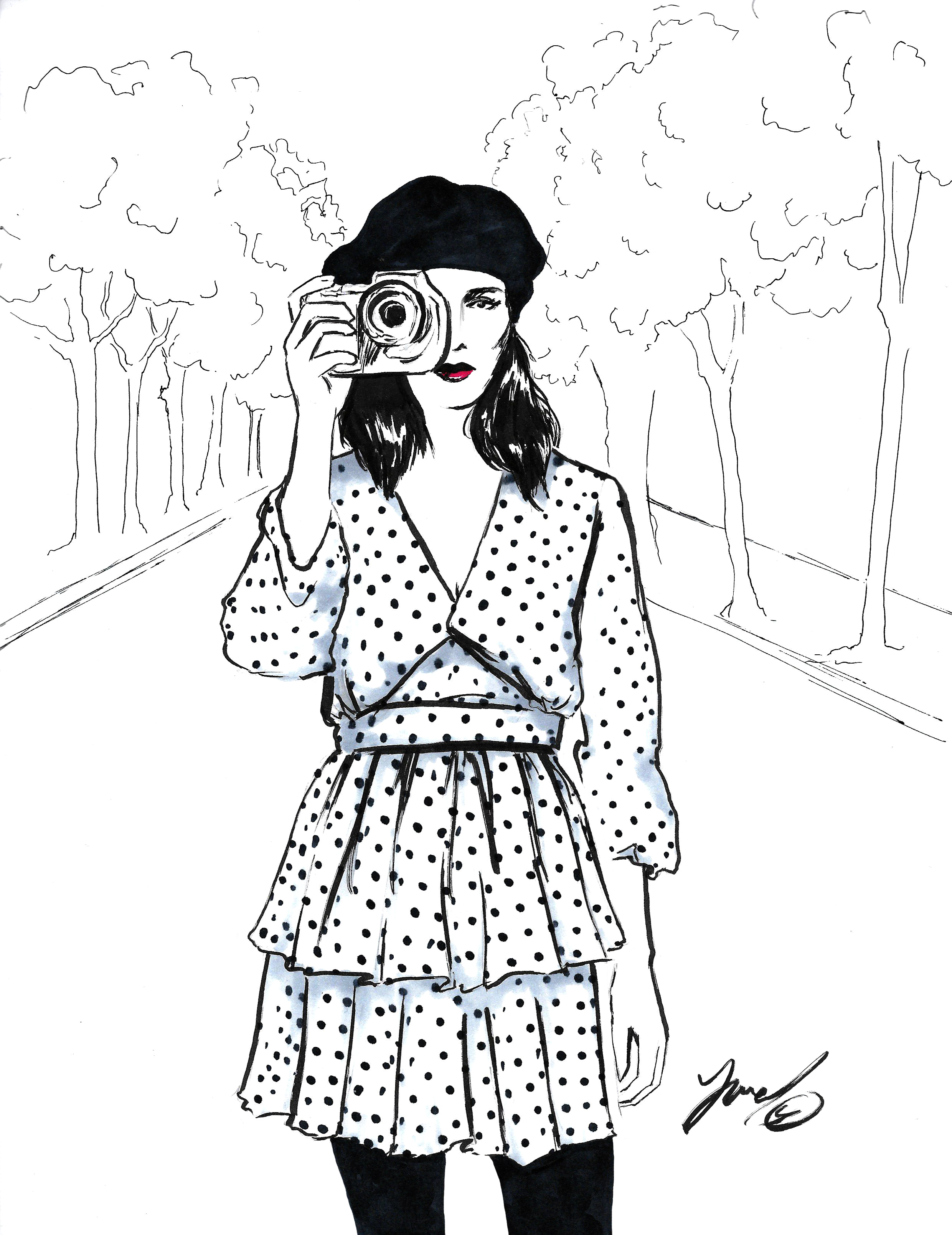 Illustrations for fashion and lifestyle bloggers - Yael Hertzog